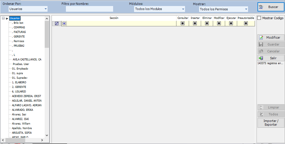 Permisos - Brilo ERP Docs
