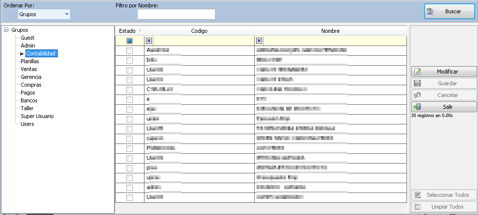 Usuarios por Grupos - Brilo ERP Docs
