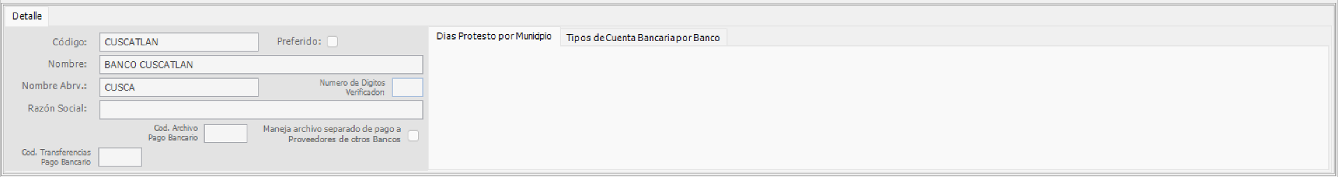 Bancos - Brilo ERP Docs