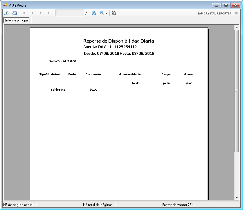 Disponibilidad Diaria - Brilo ERP Docs