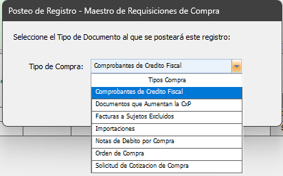 Requisiciones de Compra - Brilo ERP Docs
