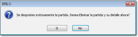 Partidas - Brilo ERP Docs