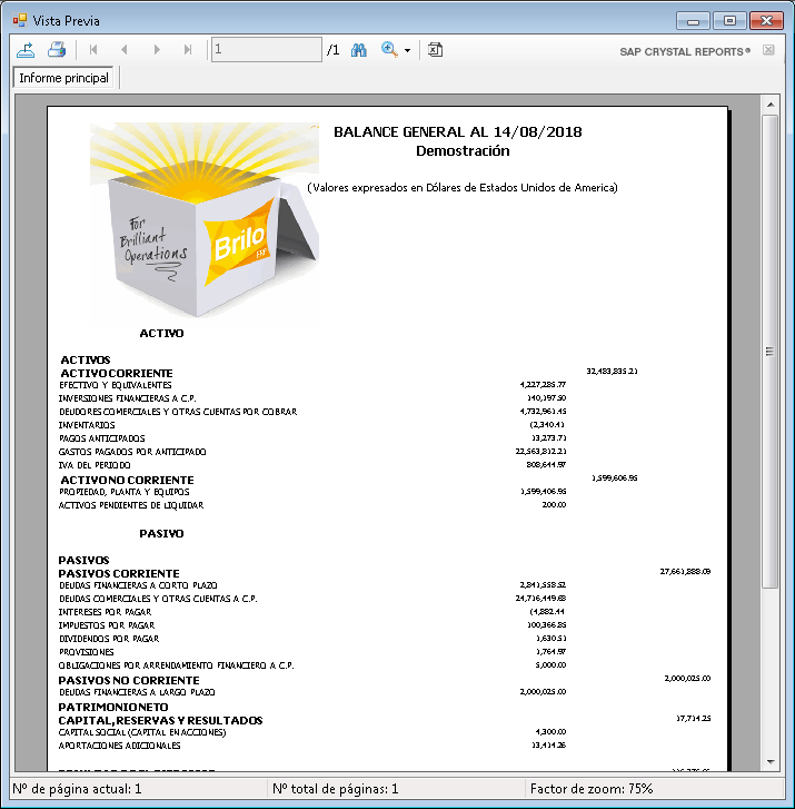 Balance General - Brilo ERP Docs