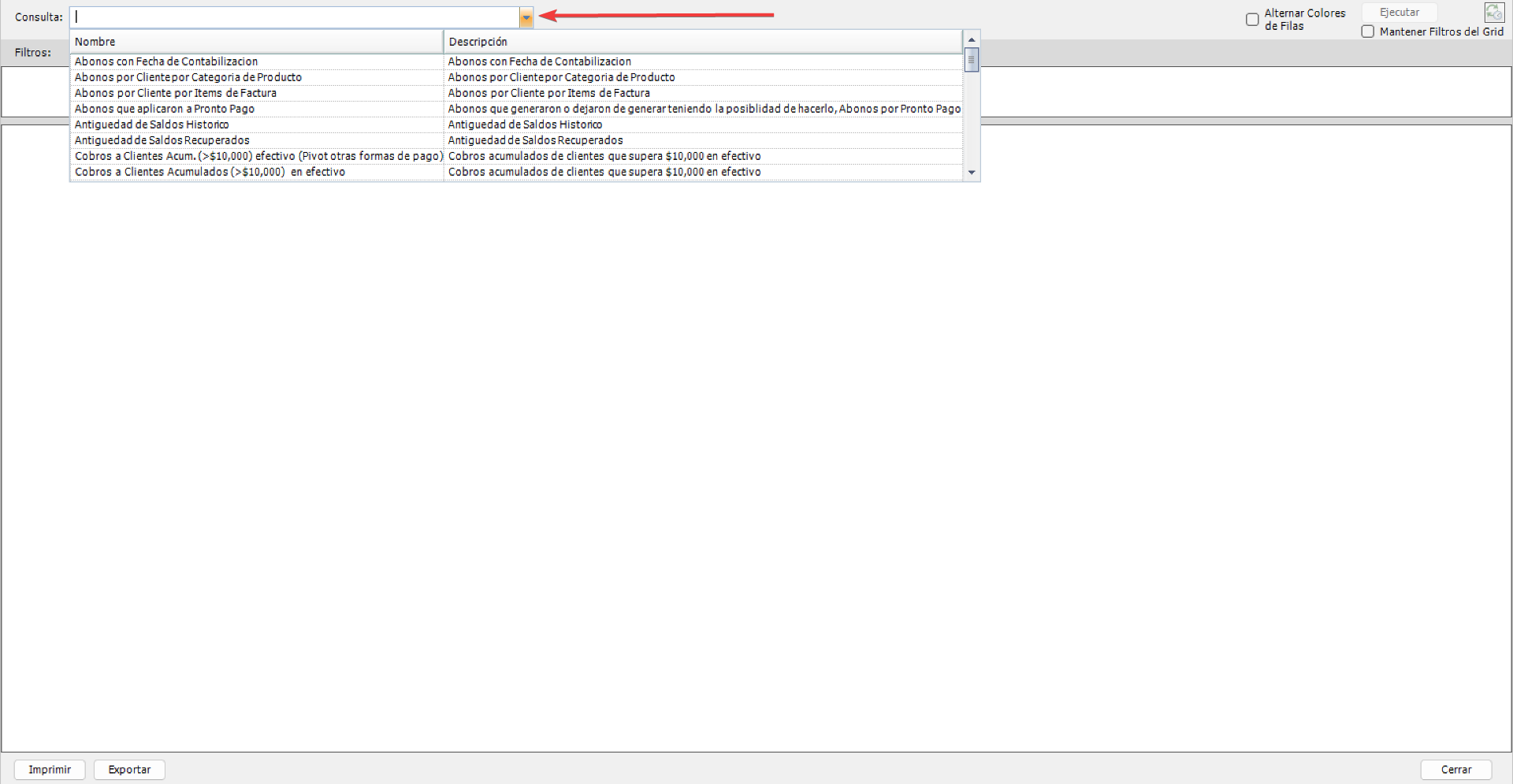 Consultas - Brilo ERP Docs