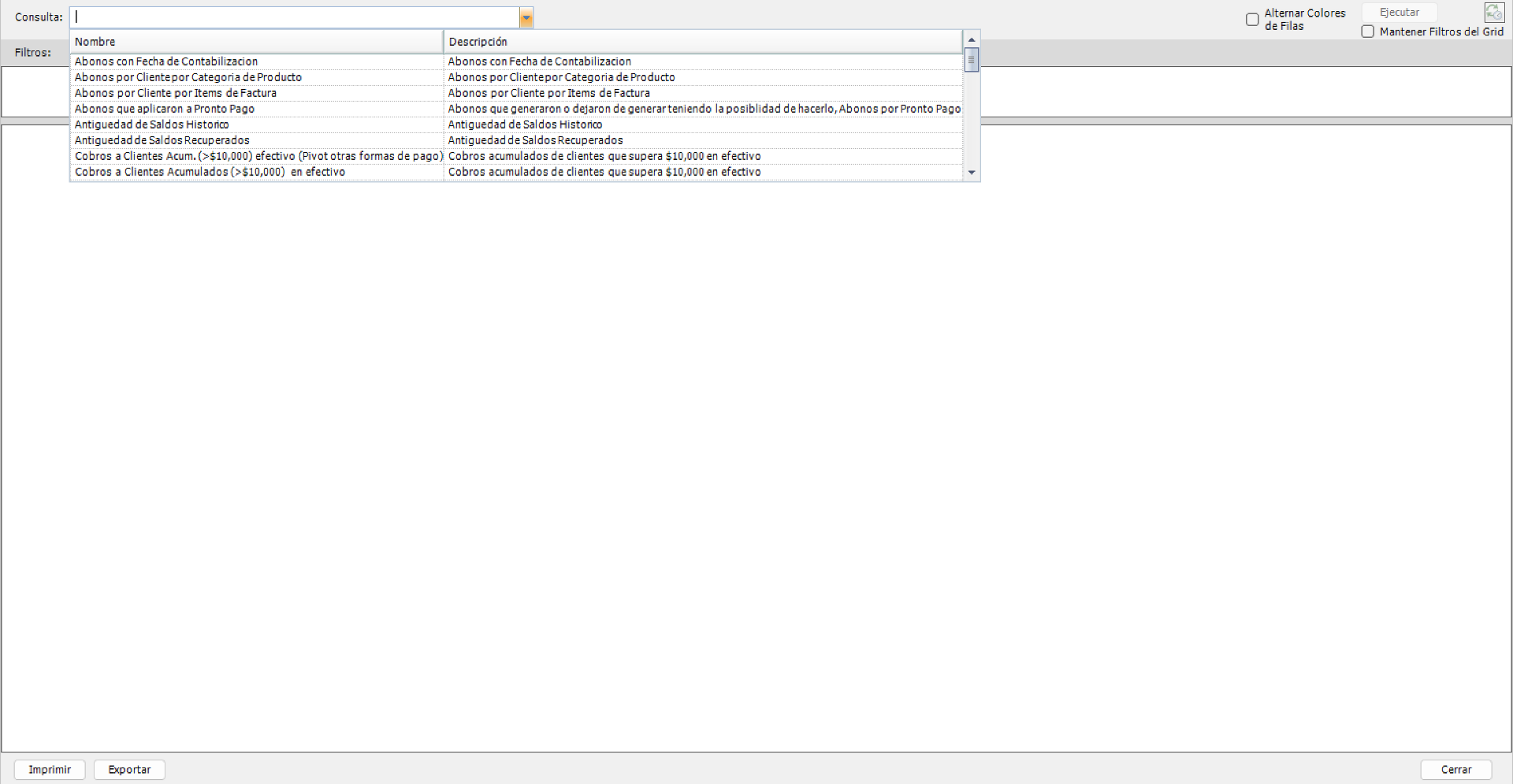 Consultas - Brilo ERP Docs