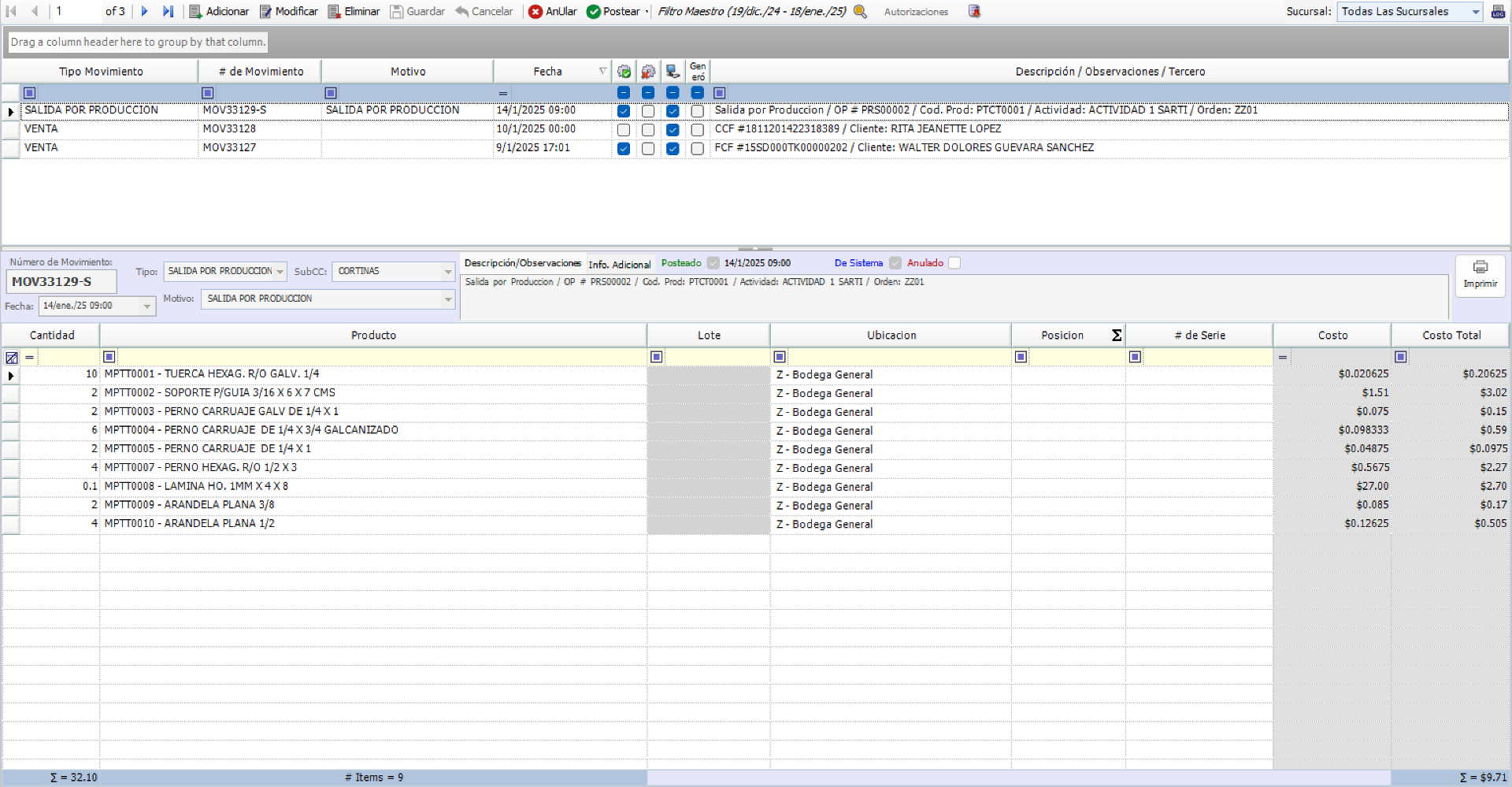 Movimientos - Brilo ERP Docs