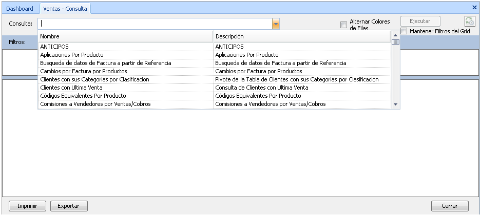 Consultas - Brilo ERP Docs