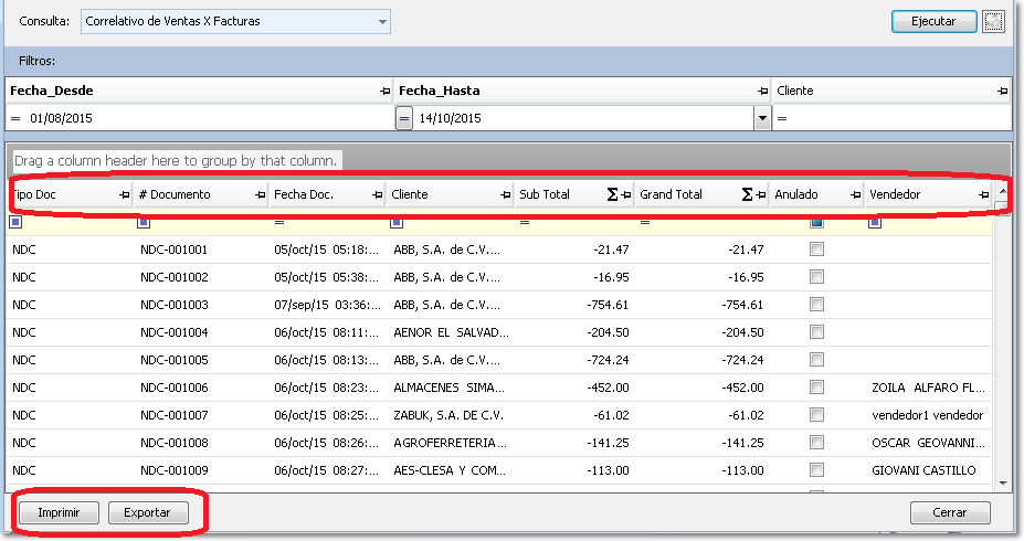 Consultas - Brilo ERP Docs